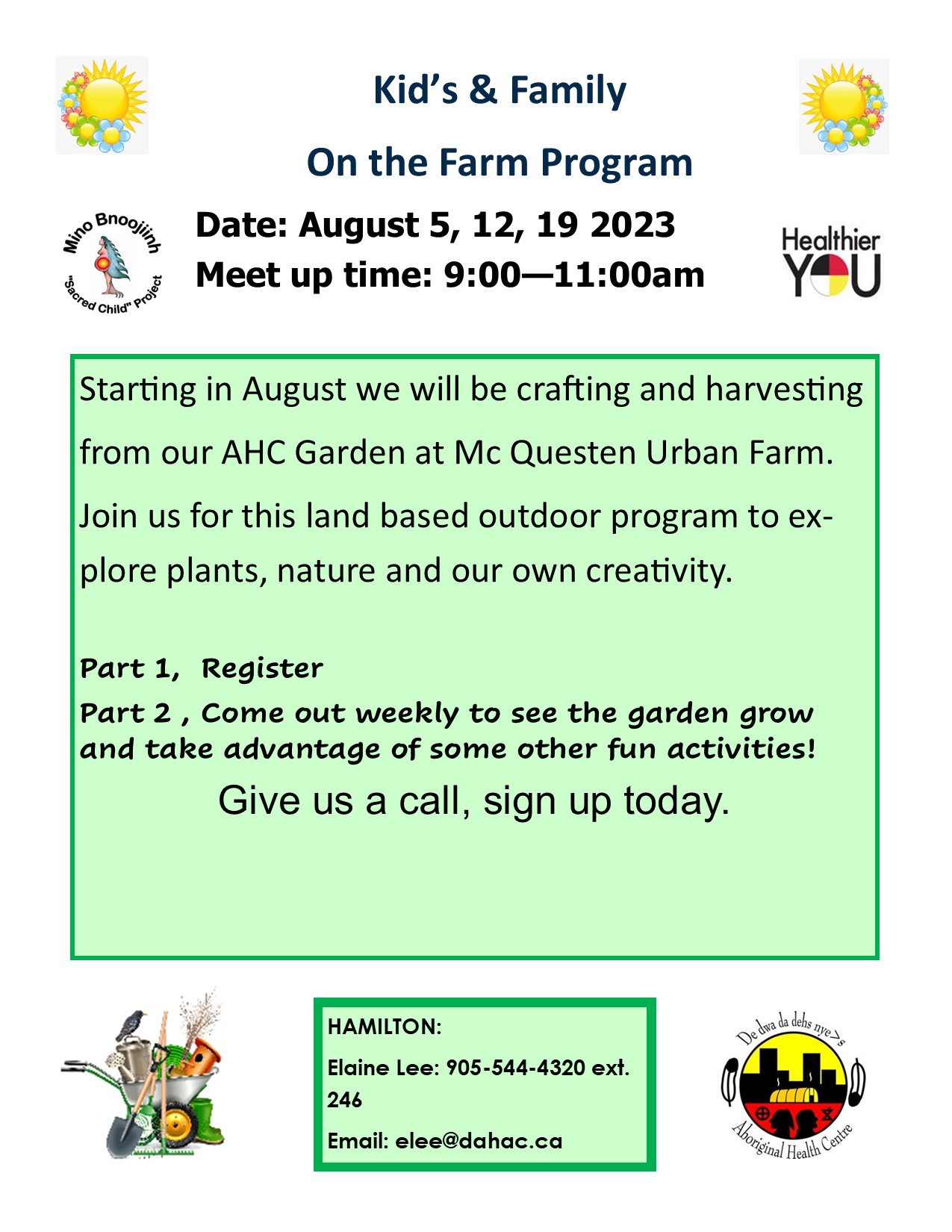 On the Farm Family Program - De dwa da dehs nye>s Aboriginal Health Centre