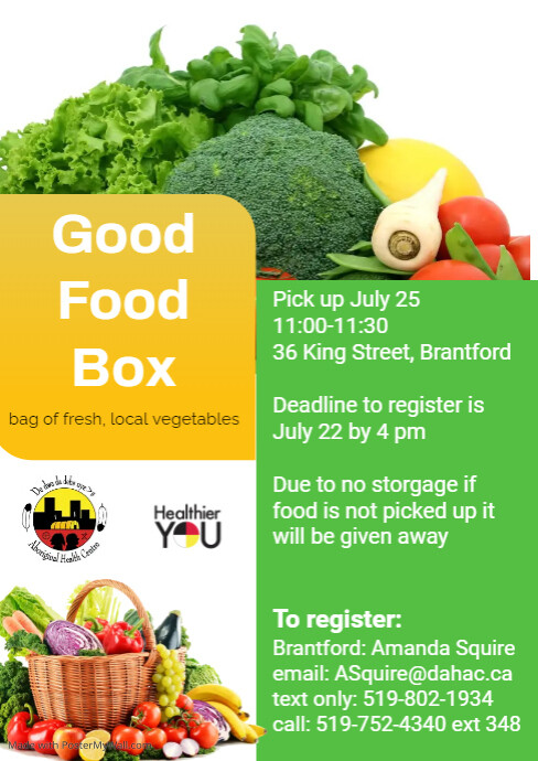 Good Food Box - De dwa da dehs nye>s Aboriginal Health Centre